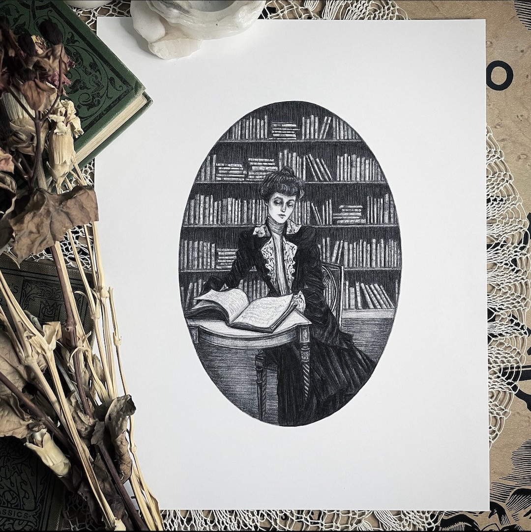 The Midnight Library - Fine Art Print - Victorian - Book Collector ...