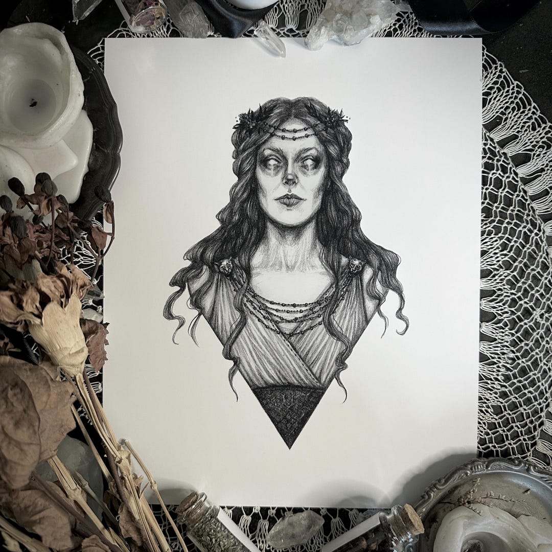 Circe - Fine Art Print - Greek Goddess of Sorcery - Enchantress - Pagan ...