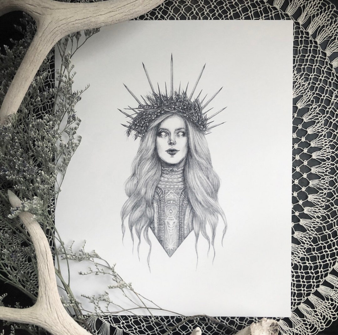 Demeter Fine Art Print Greek Goddess of the Harvest Pagan Witch ...