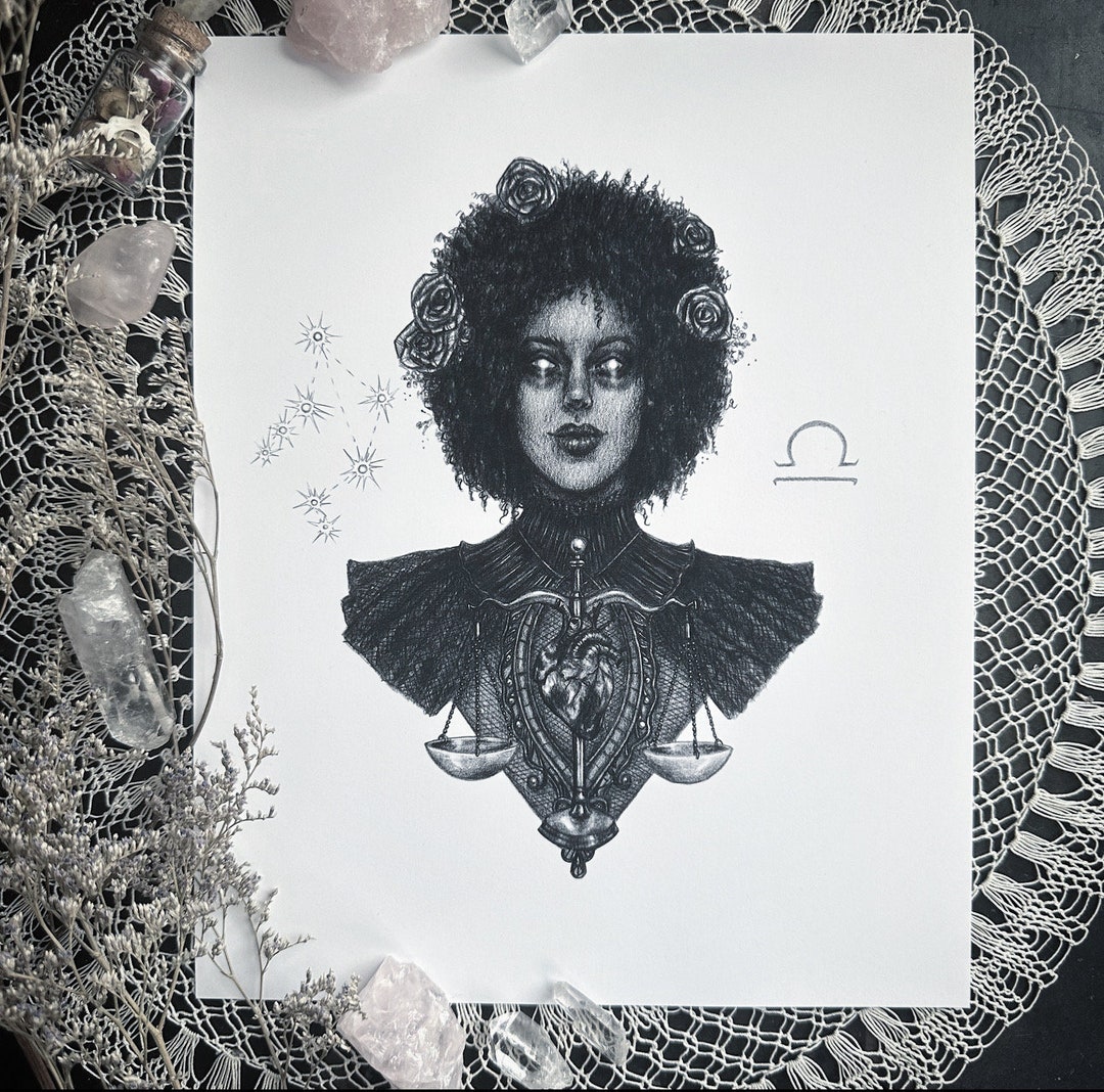 Libra Goddess - Fine Art Print - Zodiac Sign - Astrology - the Maiden ...