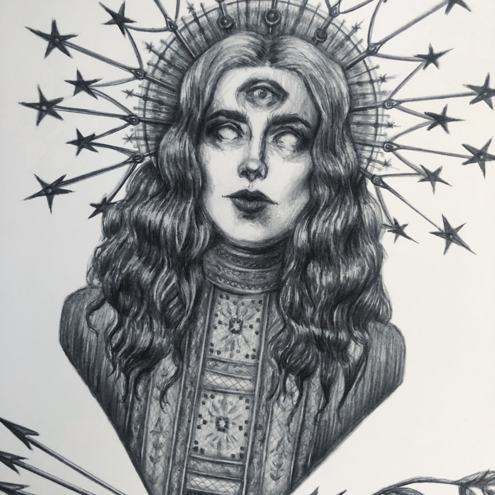 The Oracle Fine Art Print Third Eye Star Crown Halo - Etsy