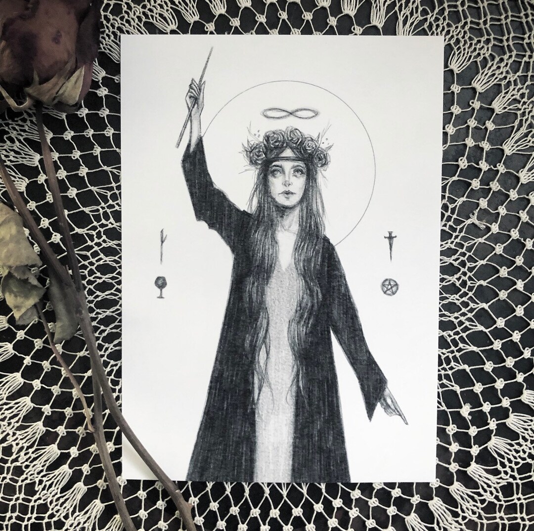 The Magician - Fine Art Print - Tarot - Magick - Witch - Witchcraft- as ...