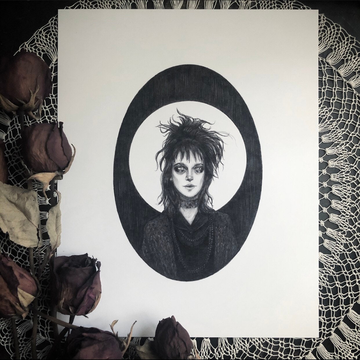 Lydia - Fine Art Print - Lydia Deetz - Beetlejuice - Goth - Dark Art ...
