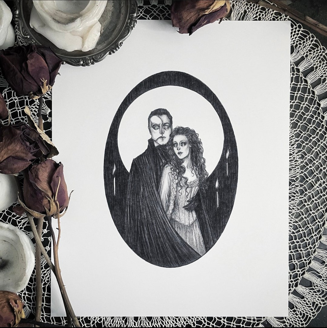Music of the Night - Fine Art Print - Phantom of the Opera - Dark Art ...