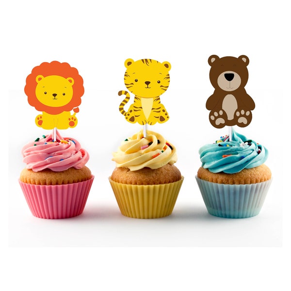 Lions Tigers and Bears Baby Shower - Etsy
