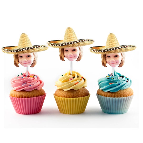 Fiesta Cupcake Toppers - Etsy