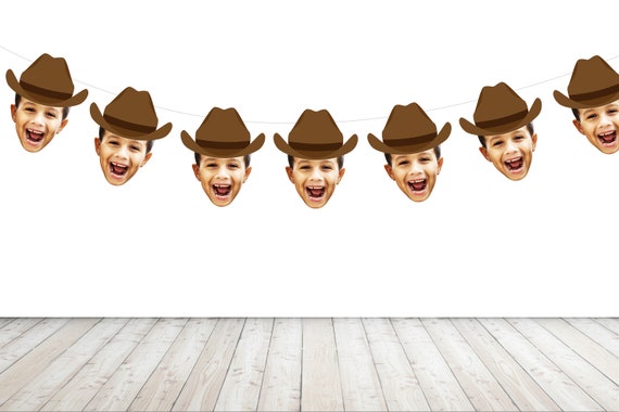 Cowboy Banner Customized With Picture Pre-strung - Etsy