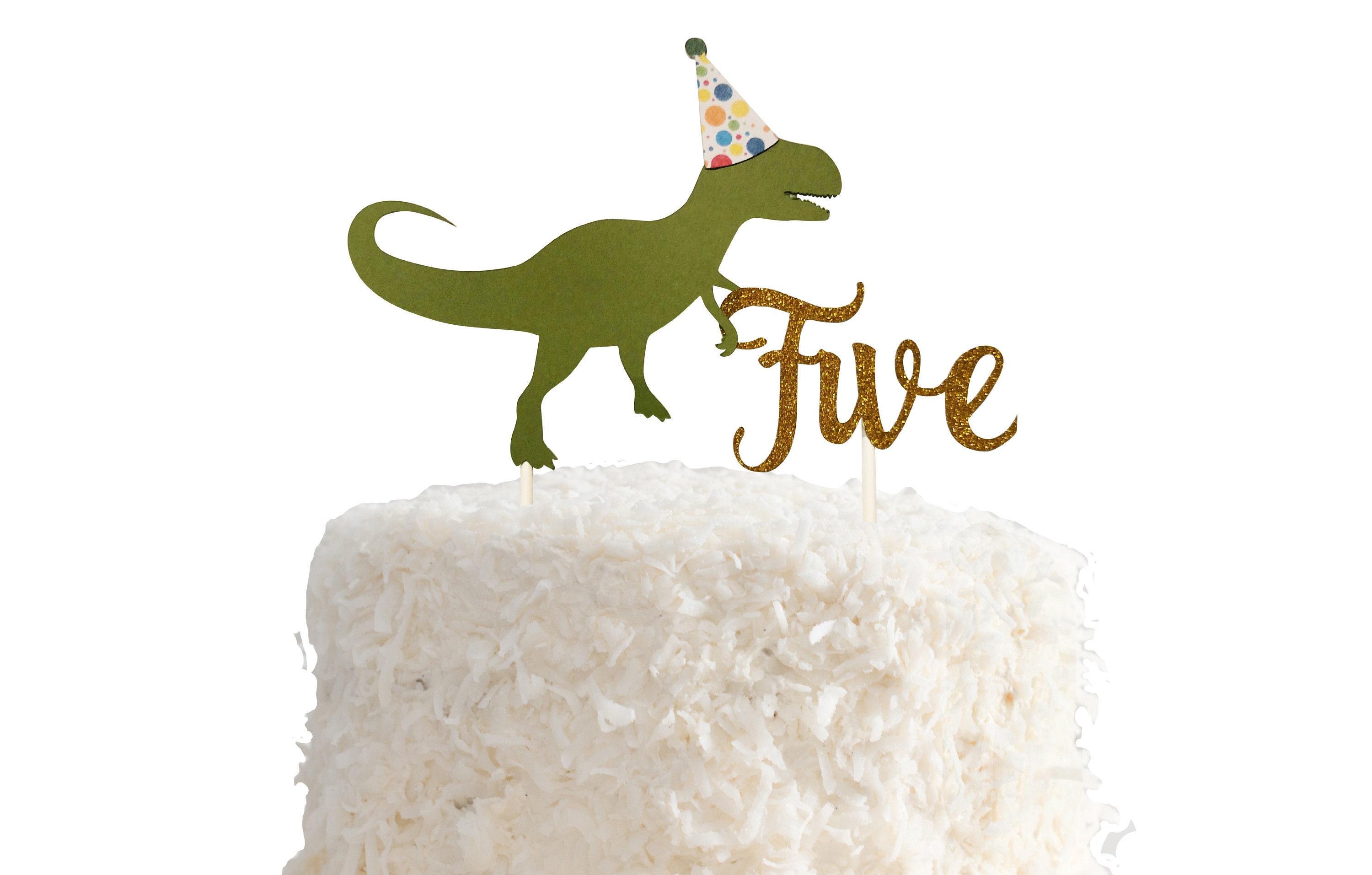 Dinosaur Birthday Cake Topper 1st Birthday First Bday Cake - Etsy