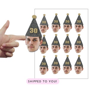 Face Stickers With Black Glitter Party, Birthday Party Favor Bag ...