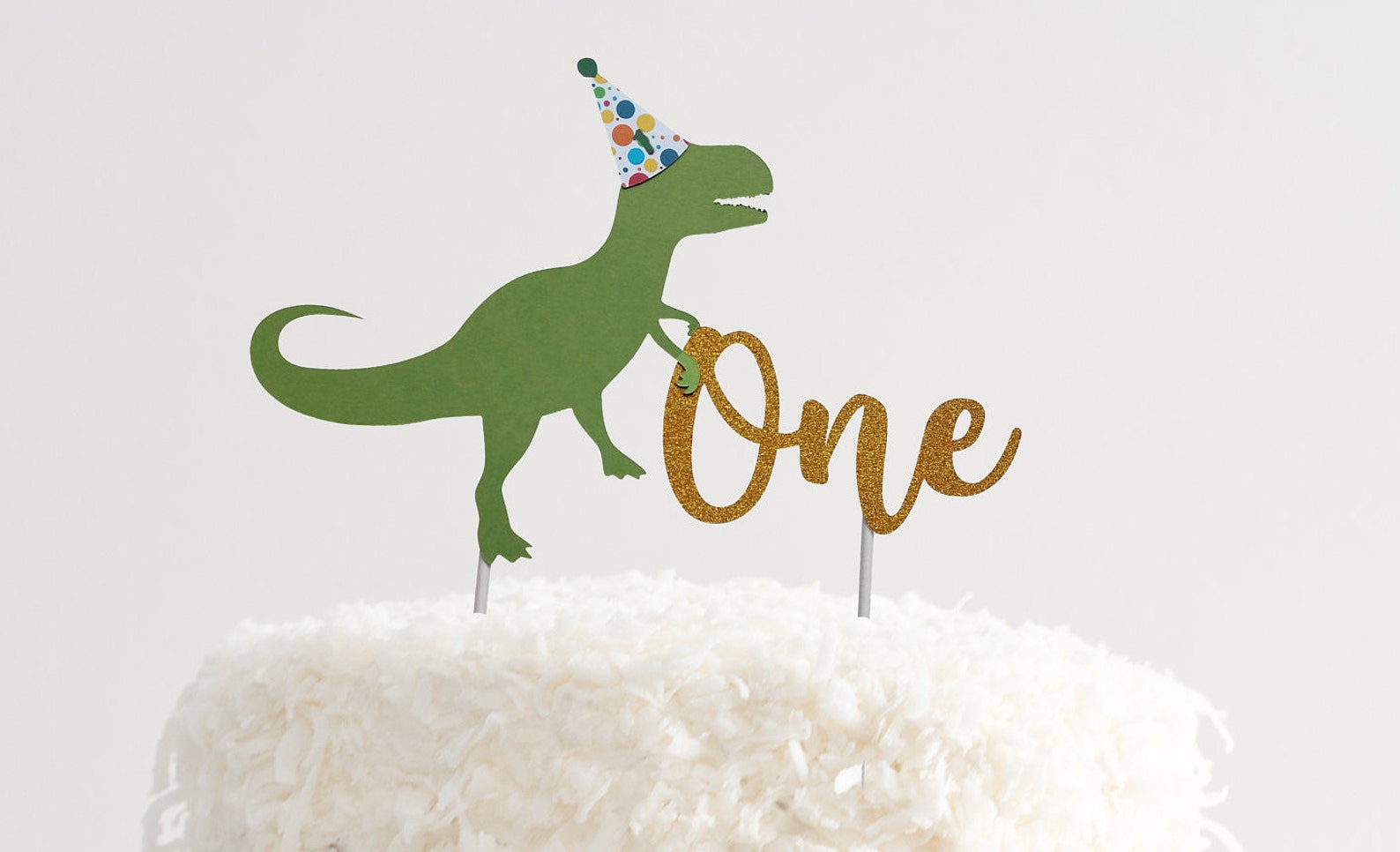 Dinosaur Birthday Cake Topper 1st Birthday First Bday Cake - Etsy
