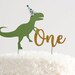 Dinosaur Birthday Cake Topper - 1st Birthday First, Bday, Cake Smash ...