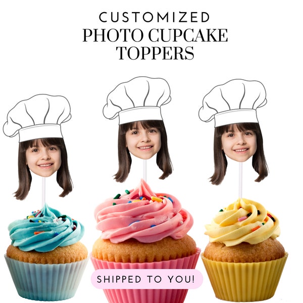 Chef Cupcake Toppers - Etsy