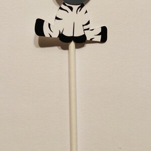 Baby Zebra Cupcake Toppers 12 Count for Baby Shower, Birthday Party ...