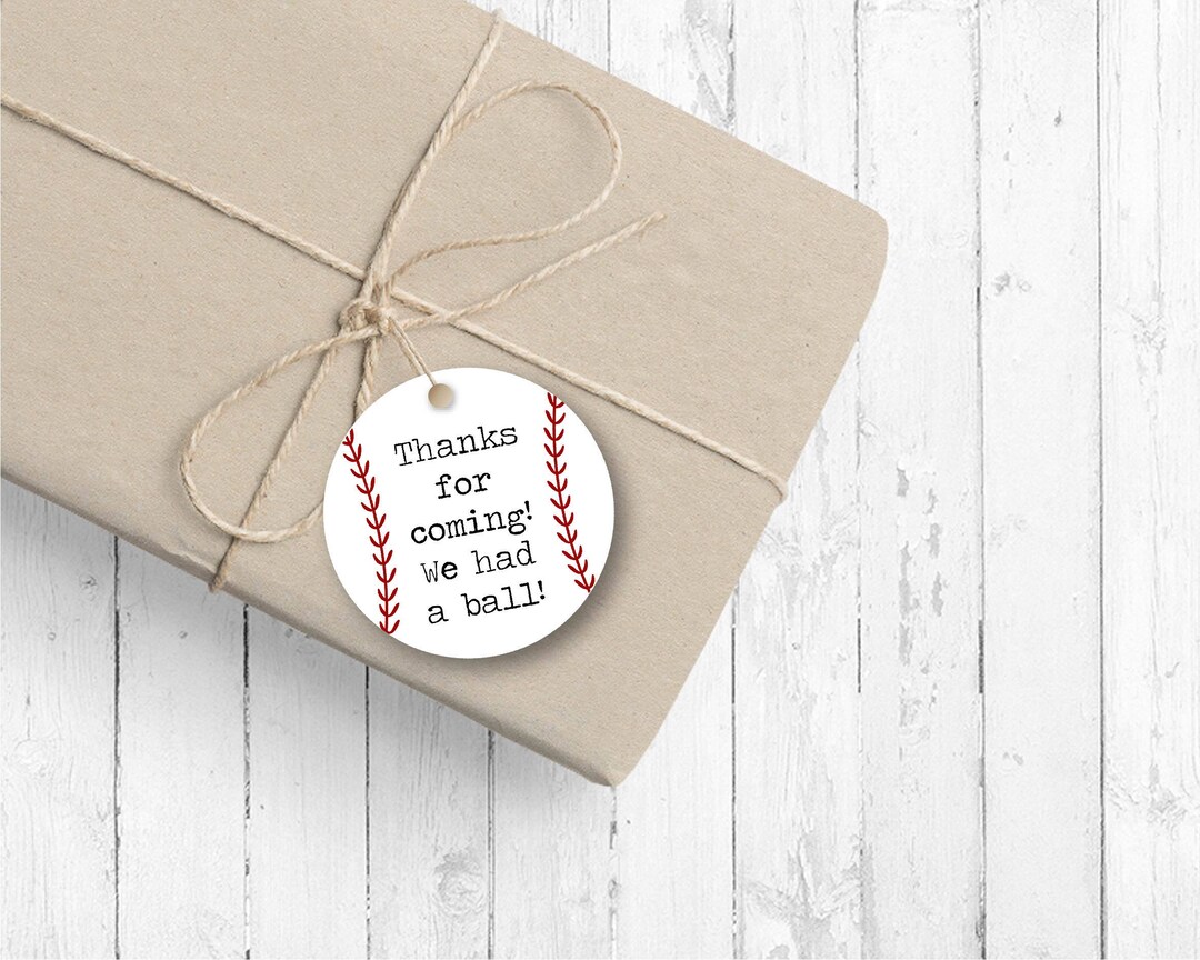 Baseball Favor Tags (set of 24) - for Birthday Party or Baby Shower - Etsy