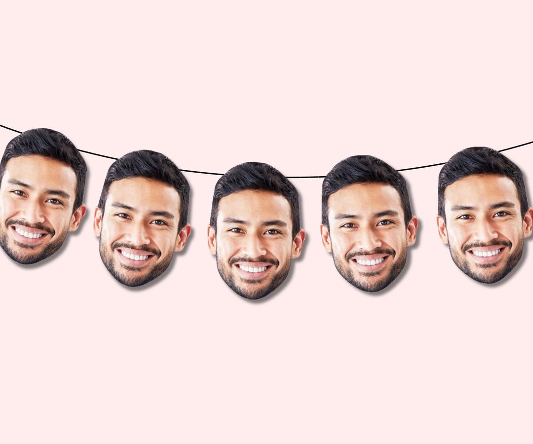 Photo Banner | Personalized Face Banner for Birthday Party | Bachelor ...