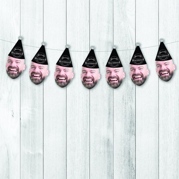 Retirement Banner With Faces - Etsy