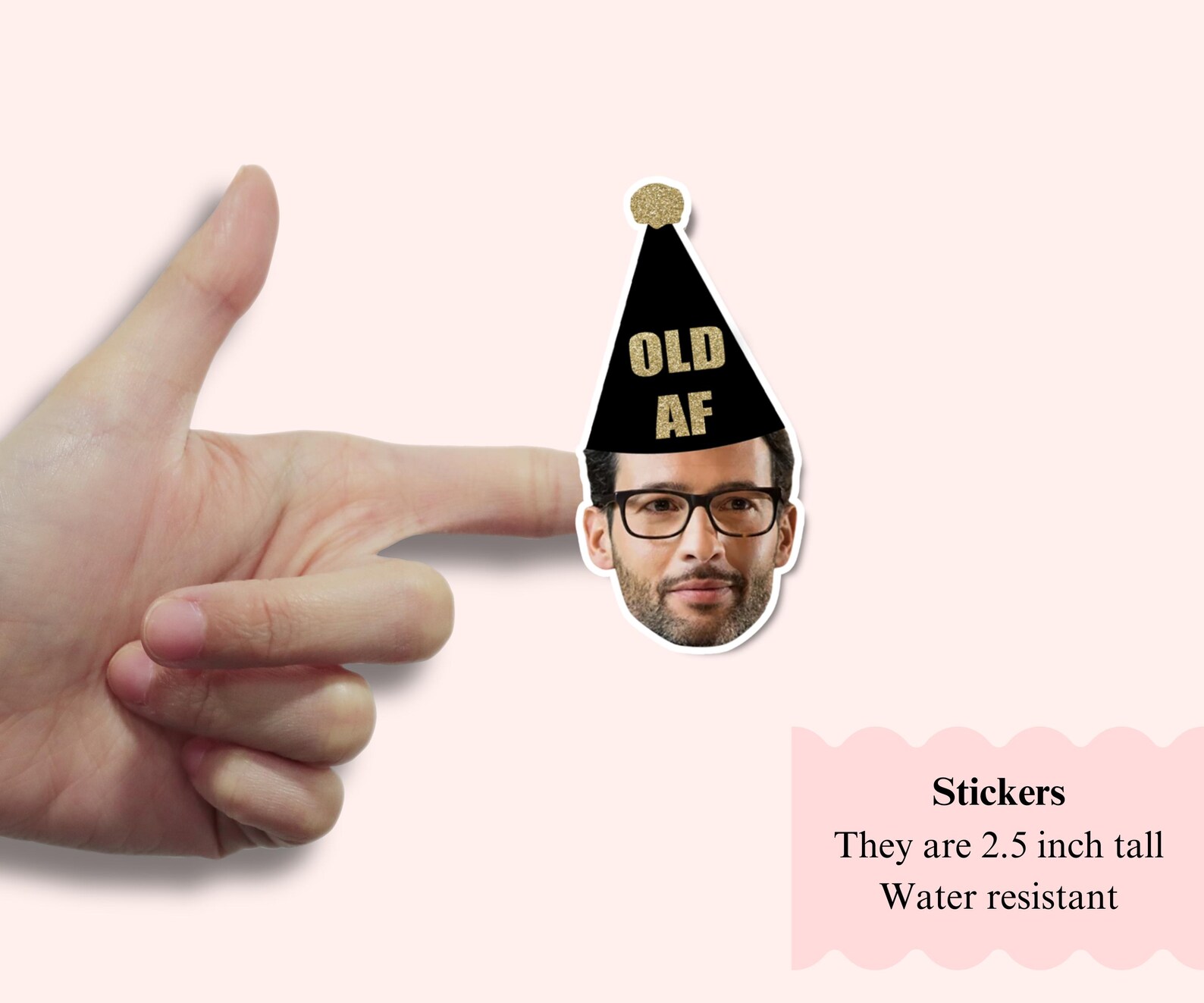 OLD AF Photo Banner | Pre-strung Garland | Over the Hill | Funny ...