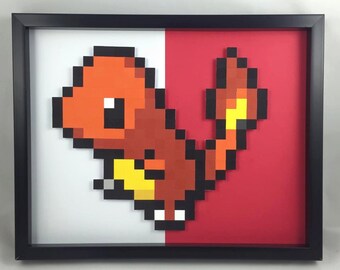 Charmander pixel art | Etsy