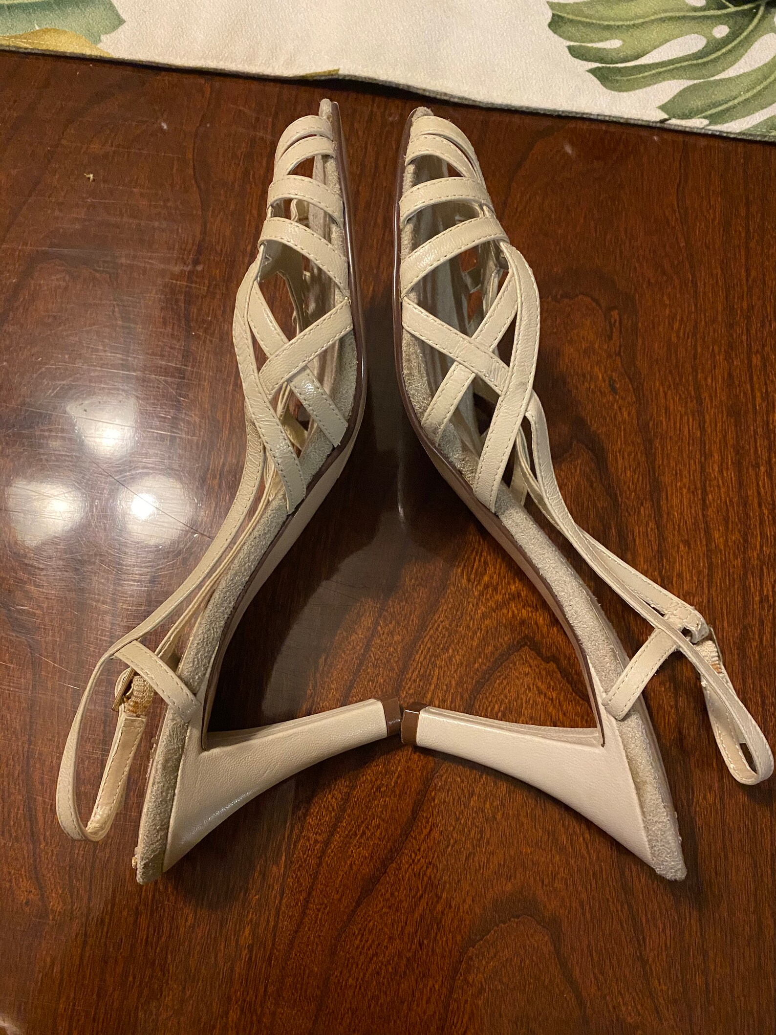 Bandolina Strappy Neutral Color High Heels Size 8.5 - Etsy