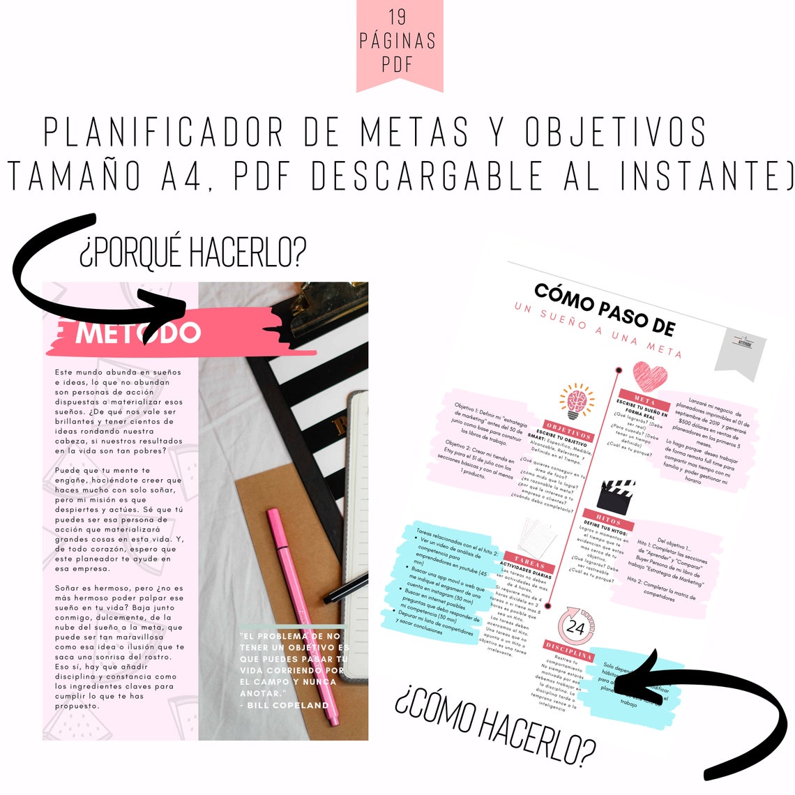 Planificador Imprimible, Calendario Imprimible 2020, Planificador de ...