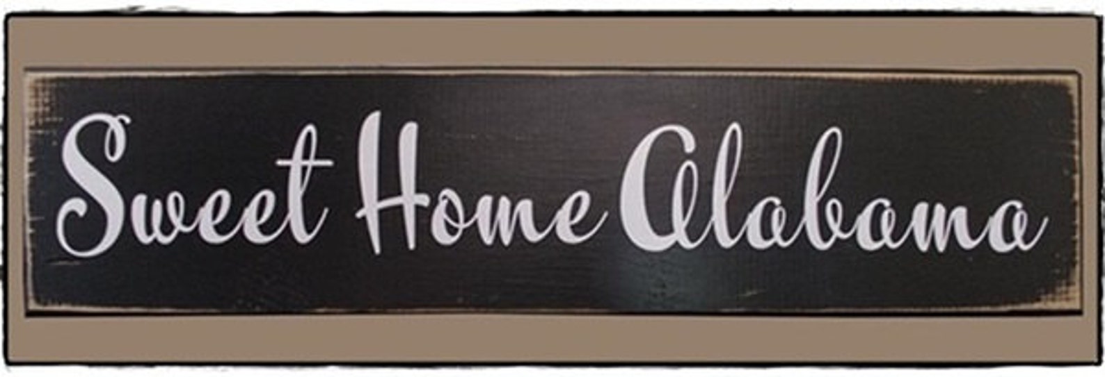 Sweet Home Alabama Wood Sign Vinyl Lettering Custom - Etsy