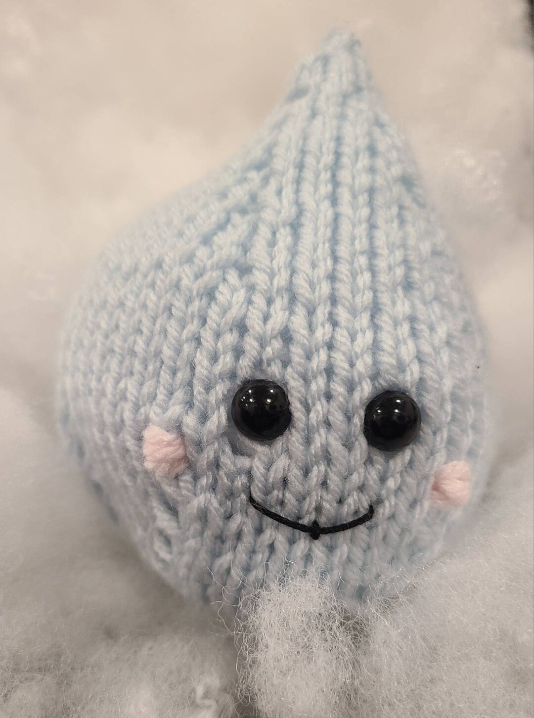 Hand Knit Raindrop, Kawaii, Amigurumi Ready to Ship - Etsy