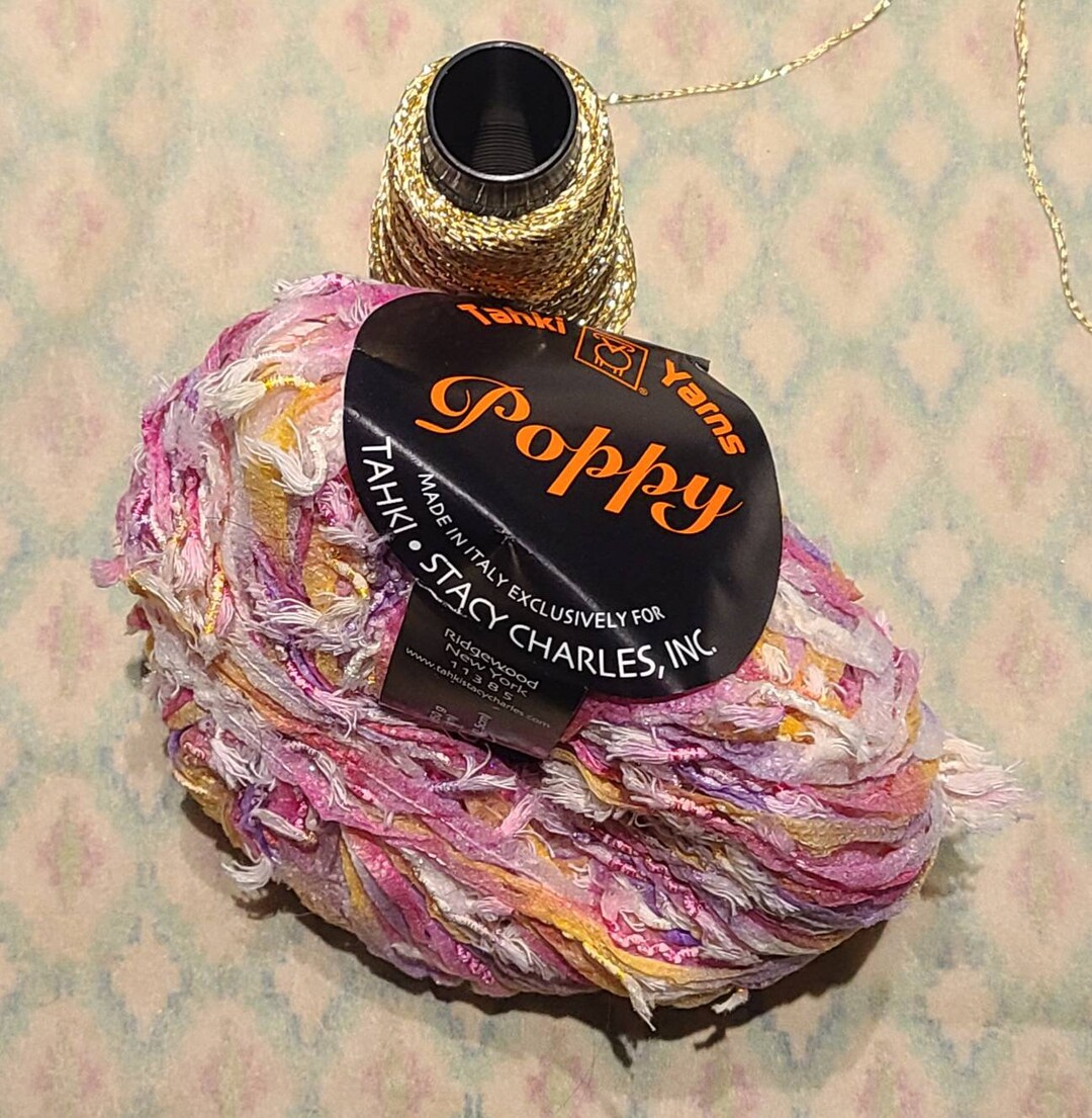 Tahki Yarns, Poppy: Color Pink Rainbow, Mixed Fibers, 81 Yards - Etsy