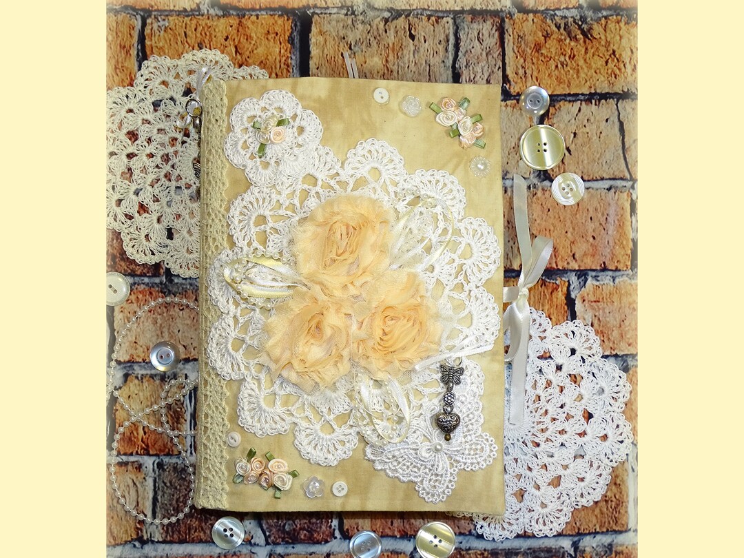 Junk Journal Handmade Memory Keepsake Fabric Lace - Etsy