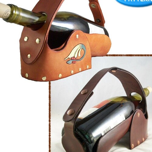 PATTERN Wine Caddy Leather Pattern PDF Digital Download - Etsy
