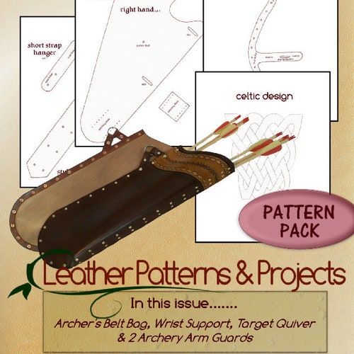 PATTERN Archery Arm Guard PDF Pattern for Leather | Etsy