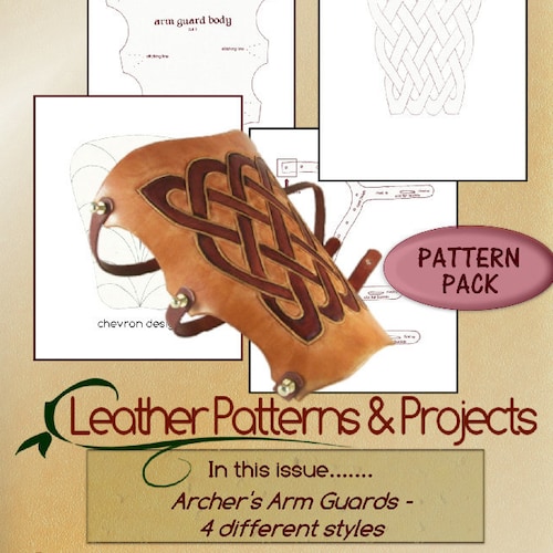 PATTERN Archery Arm Guard PDF Pattern for Leather | Etsy