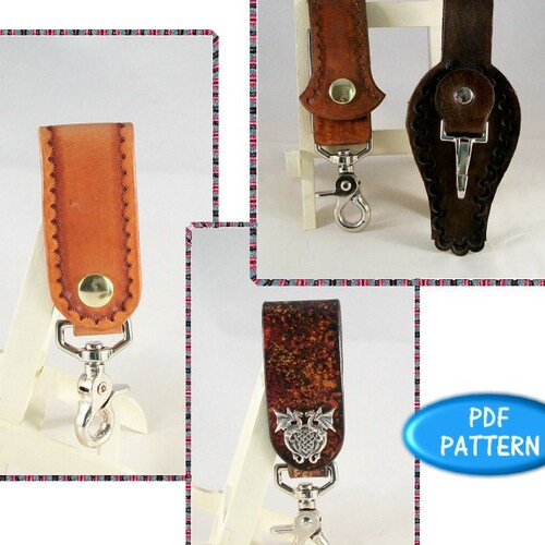 Leather Key Chain Pattern - Etsy