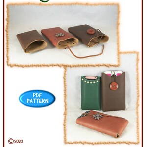 PATTERN Easy Phone Pocket Leathercraft Pattern Pattern for Leather PDF ...