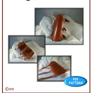 PATTERN - Archery Arm Guard PDF Pattern for Leather - Leathercraft ...