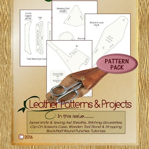 PATTERN Leather Patterns & Projects Volume 1 Issue 3 Leathercrafter's ...