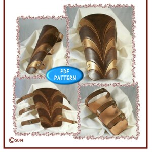 PATTERN - Traditional Style Arm Guard for Archery - Leather Pattern ...