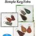 PATTERN Simple Key Fob patterns for leathercraft PDF | Etsy