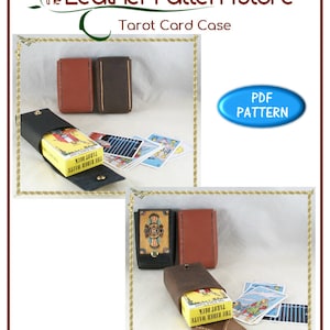 PATTERN - Tarot Card Case - Leathercraft Template - PDF Instant ...
