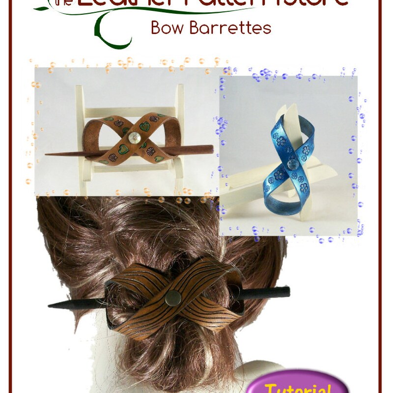 Leather Barrette - Etsy