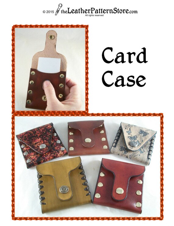 PATTERN Leather pattern Card Case PDF pattern download | Etsy