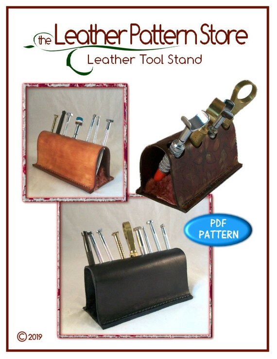 PATTERN Leather Tool Stand Pattern Leather Stand for | Etsy