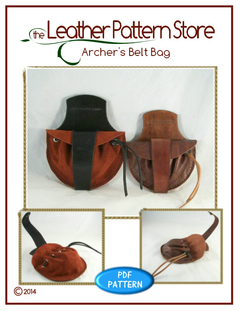 PATTERN Leather Patterns and Projects Issue 2 | Etsy