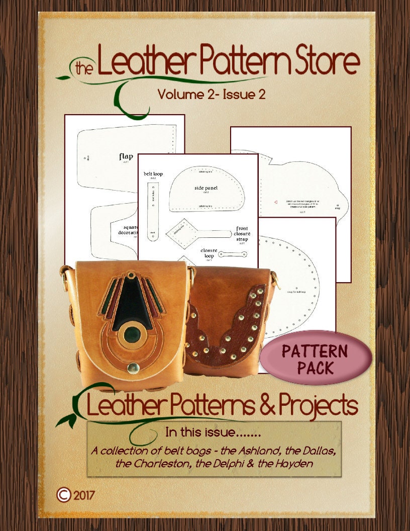 PATTERN Leather Patterns & Projects Volume 2 Issue 2 | Etsy