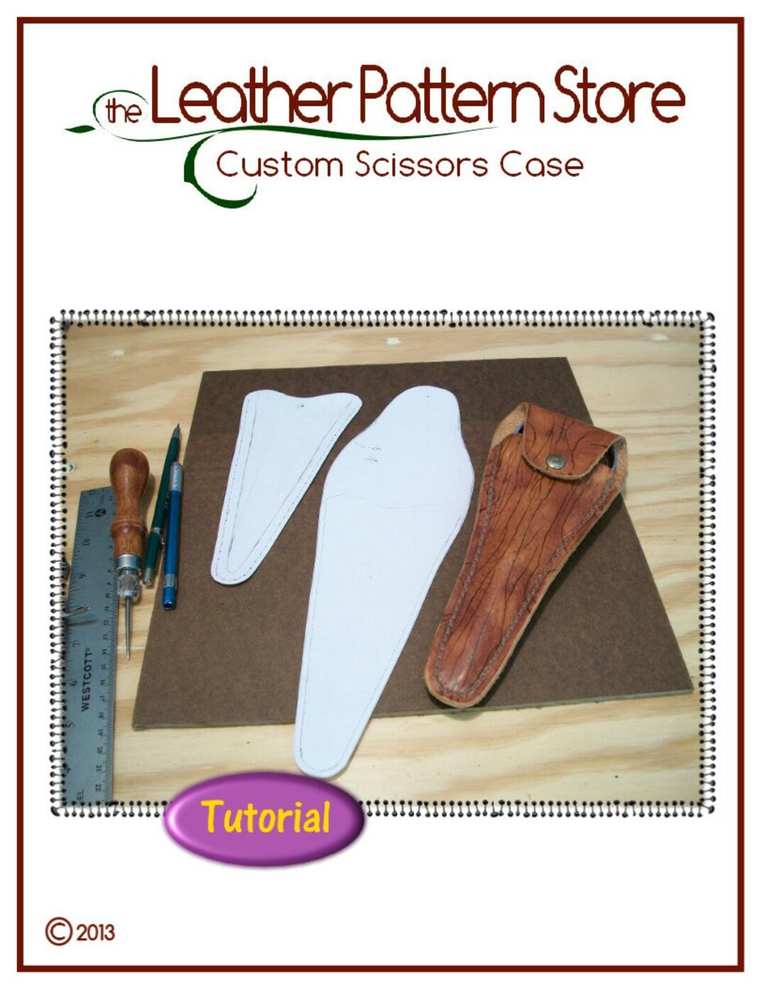 TUTORIAL - Scissors Case Tutorial - Make a Custom Case - PDF Instant ...