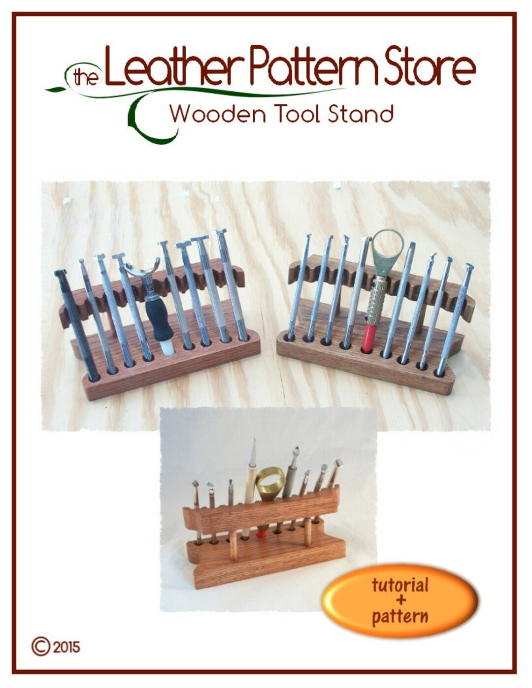 TUTORIAL Tool Stand Tutorial With Pattern Wooden Stand for - Etsy