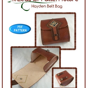 PATTERN - Leather Patterns & Projects - Volume 2 - Issue 2 - Belt Bag ...