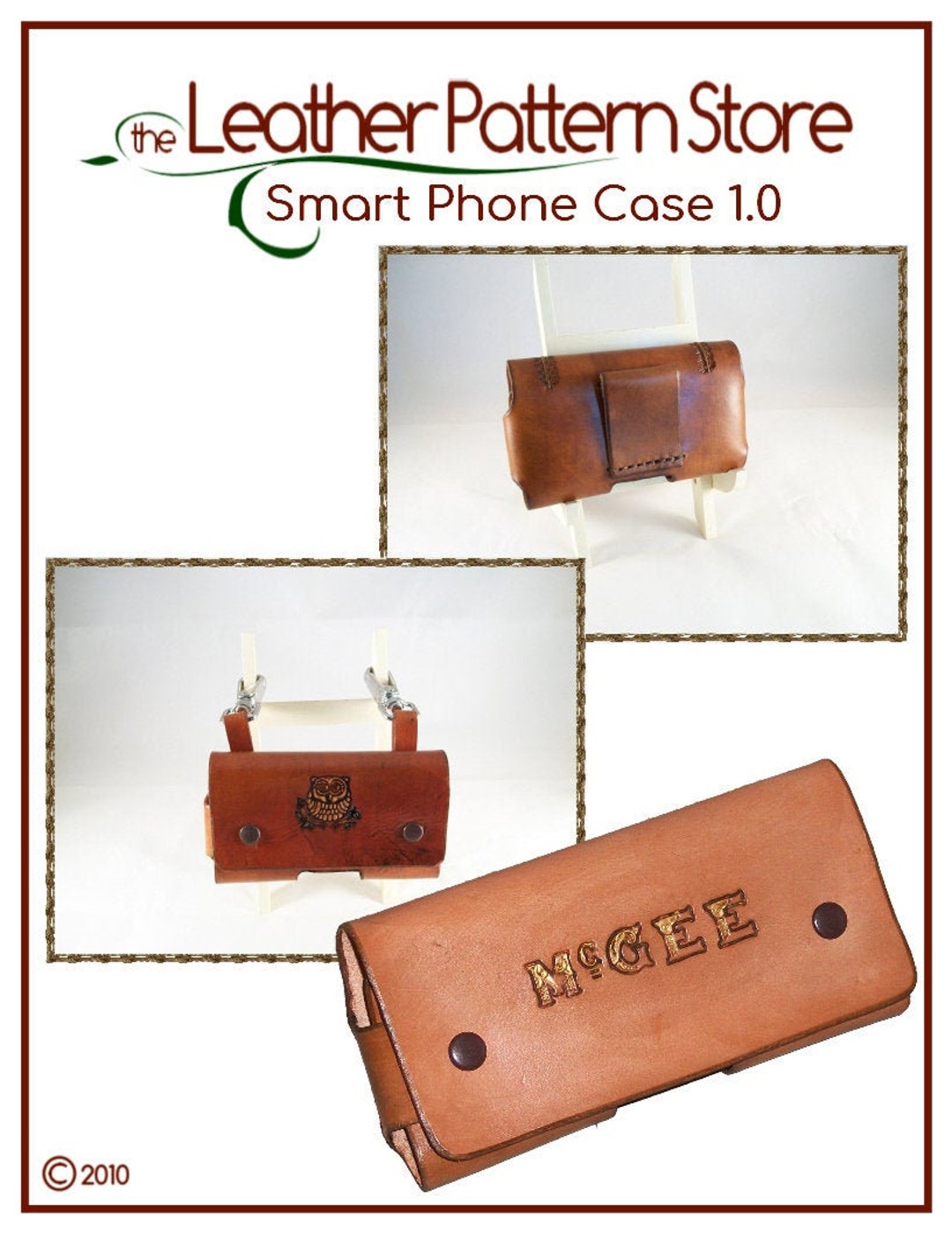 PATTERN Smart Phone Case 1.0 5 Sizes Included Leathercraft Digital ...