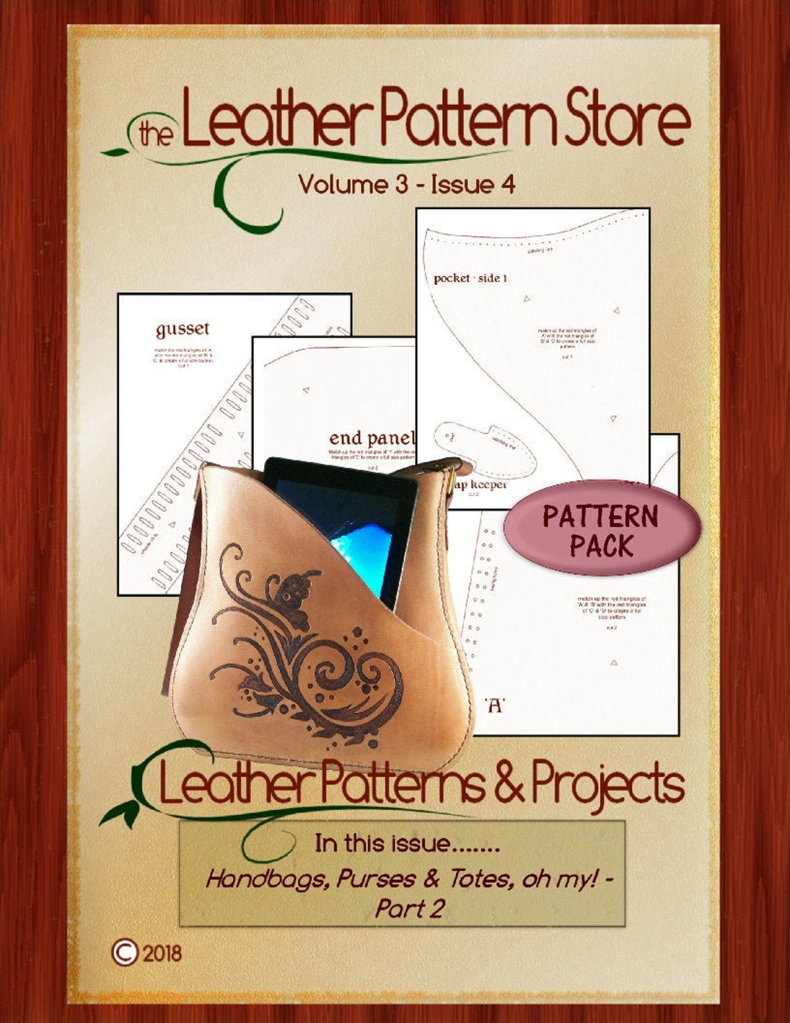 PATTERN Leather Patterns & Projects Vol 3 Issue 4 - Etsy