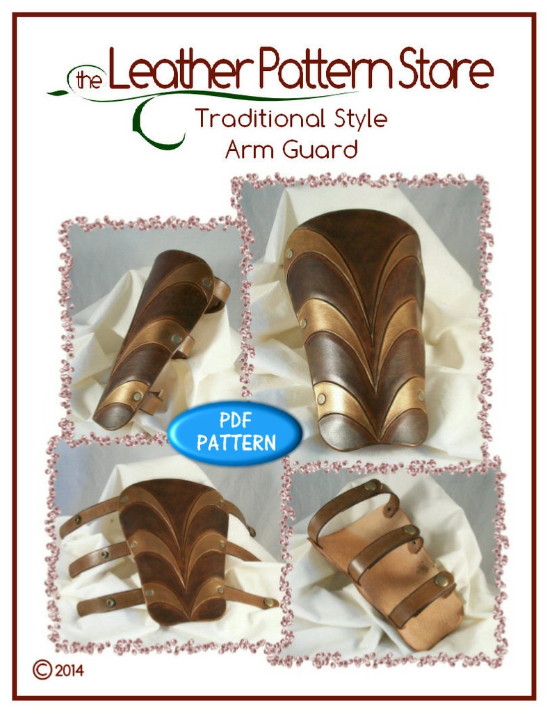 PATTERN Traditional Style Arm Guard for Archery Leather - Etsy