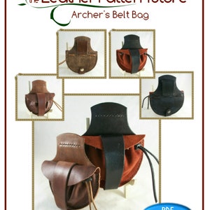 PATTERN - Archer's Belt Bag Pattern - PDF Leather Pattern - Download ...